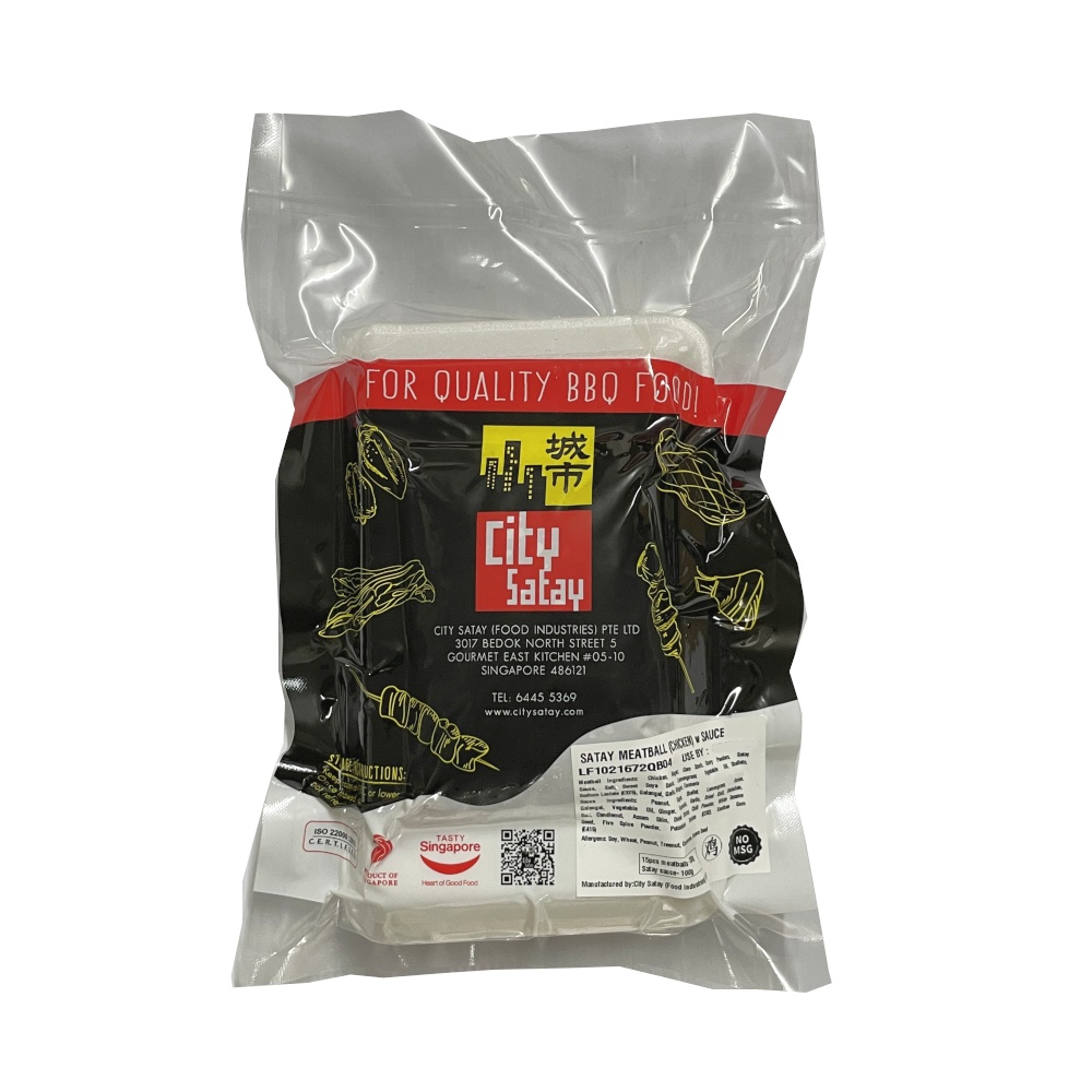 City Satay Satay Meatball with FREE Sauce 200gm - Chicken (15pcs ...