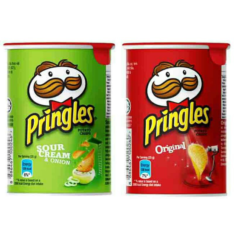 PRINGLES POTATO CHIPS MINI ORIGINAL - POTATO CHIPS SNACK 42g | Shopee ...