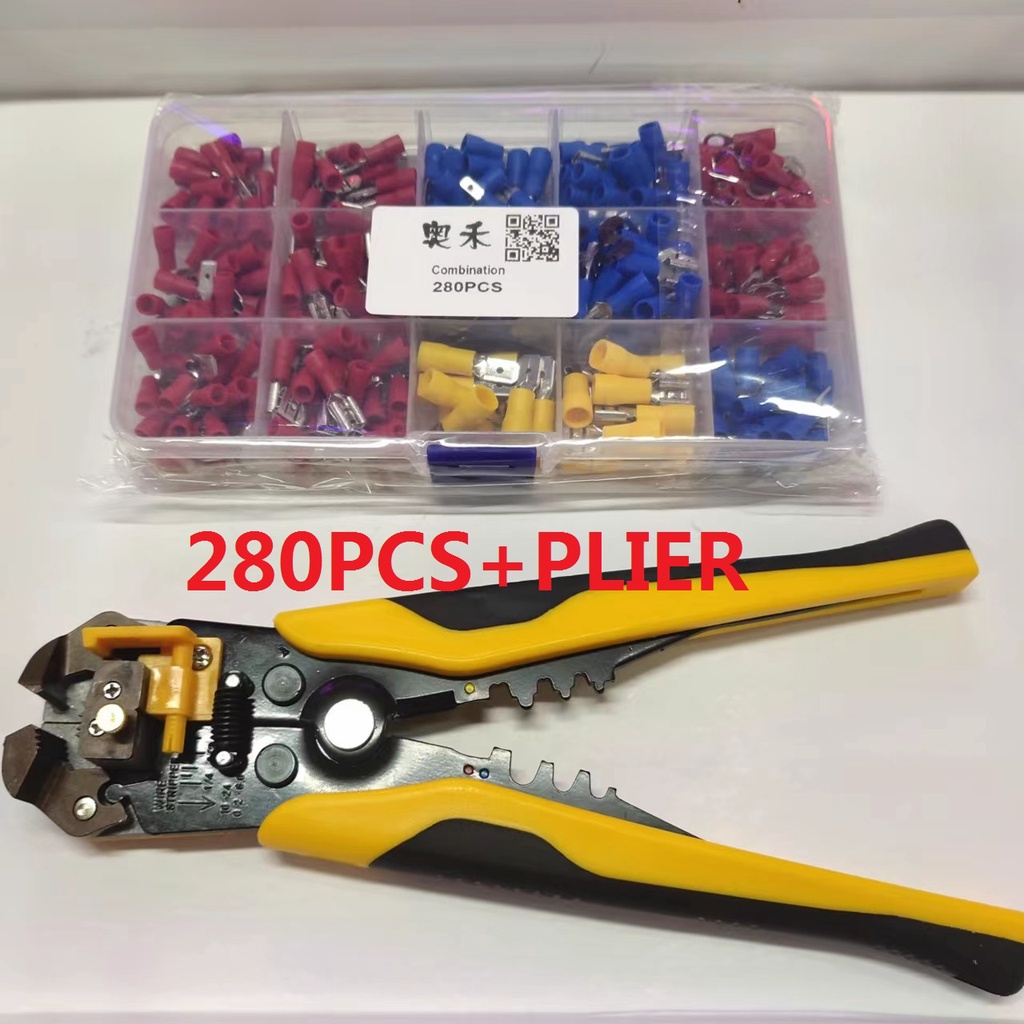 280pcs+Tools, Insulation Set Connecting Terminal, Insulating Cable ...