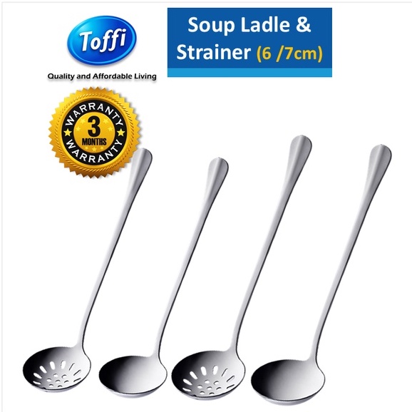 Toffi Steamboat Soup Ladle & Strainer Stainless Steel (6/7cm) | Shopee ...