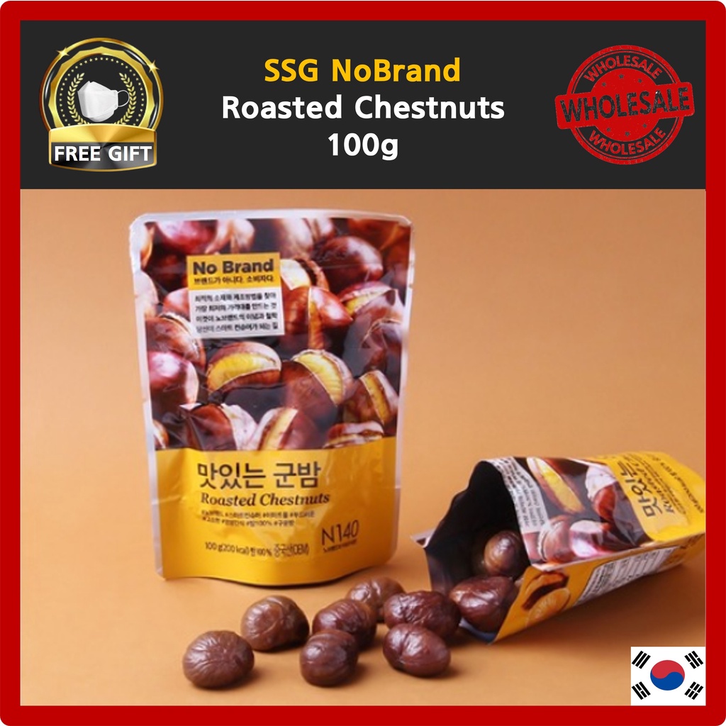 [SSG] Korea 100% Real Delicious Roasted Chestnuts 100g / Nobrand Korean ...