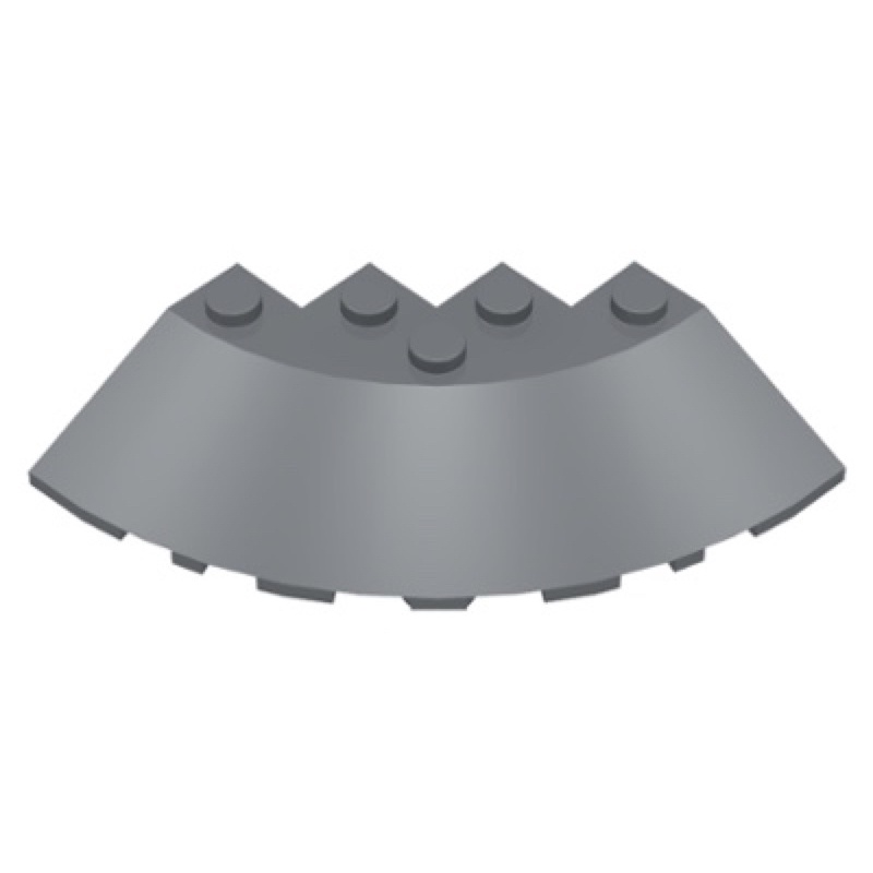 LEGO Parts 95188 Brick, Round Corner 6x6 with Slope 33 Edge, Facet ...