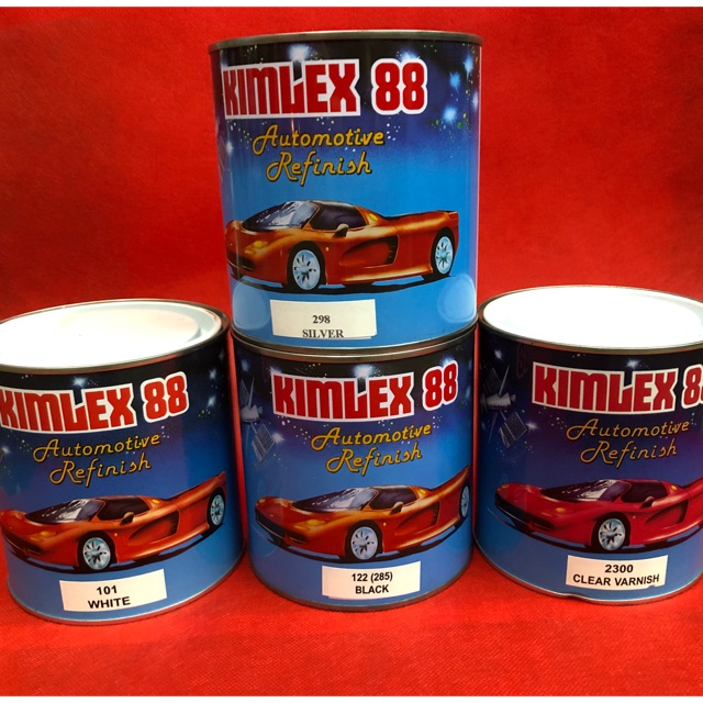 Kimlex 88 Automotive Refinish -1LT ( White / Black / Silver / Clear ...