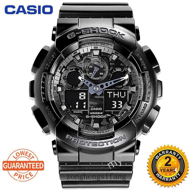 CAS*I/O G SHOCK GA-100 Sports Watch GA100 Men Sport Quartz Watch GA-100 ...