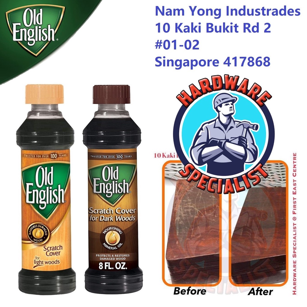 Old English Wood Furniture Scratch Cover / Scratch Remover (Protects ...