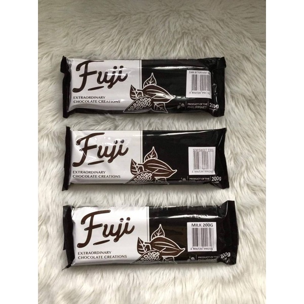 Fuji - Semi Sweet - Dark Bitter Sweet- Milk - Chocolate Bar | Shopee ...