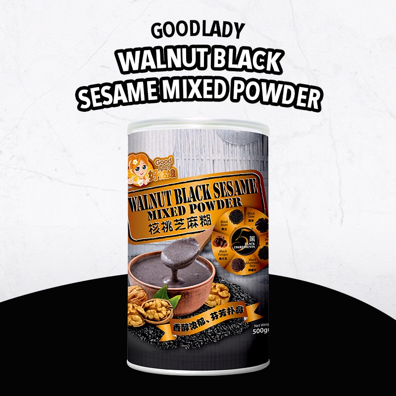 Good Lady Walnut Black Sesame Powder - 500g | Shopee Singapore