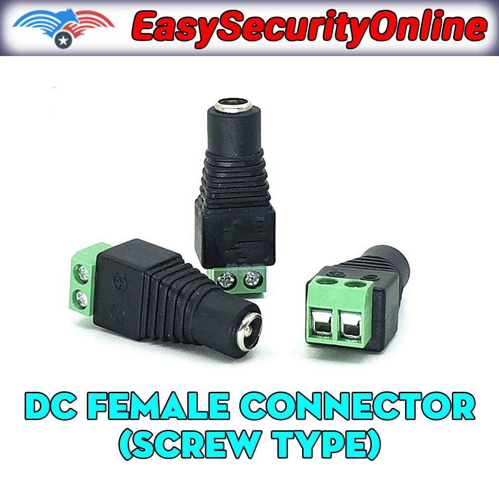 DC Power Female Connector Adapter Plug Cable | Shopee Singapore