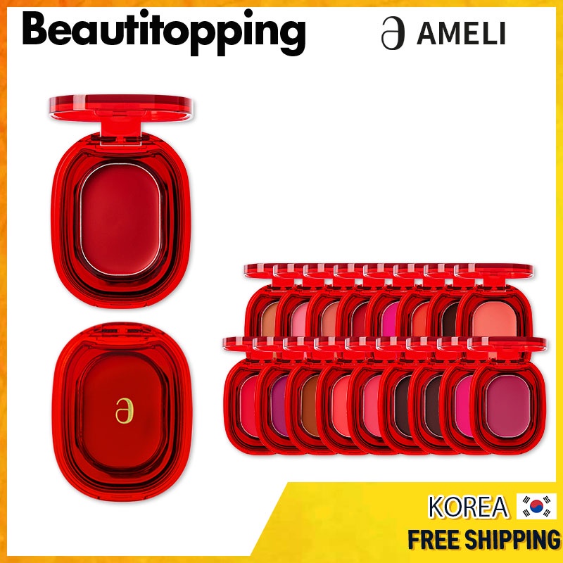 [Ameli] Air Lips (17 Color), flat cream lip color | Shopee Singapore