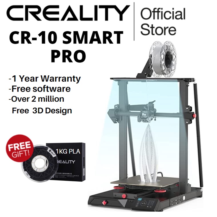 CR 10 Smart Pro 3D Printer Powerful Direct Extruder, Creality Cloud Printing, Auto Levelling, AI ...