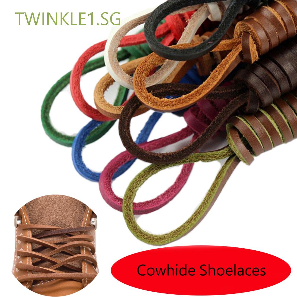 TWINKLE1.SG Laces Boot Shoe Accessories Unisex Colorful Leather Shoelaces | Shopee Singapore