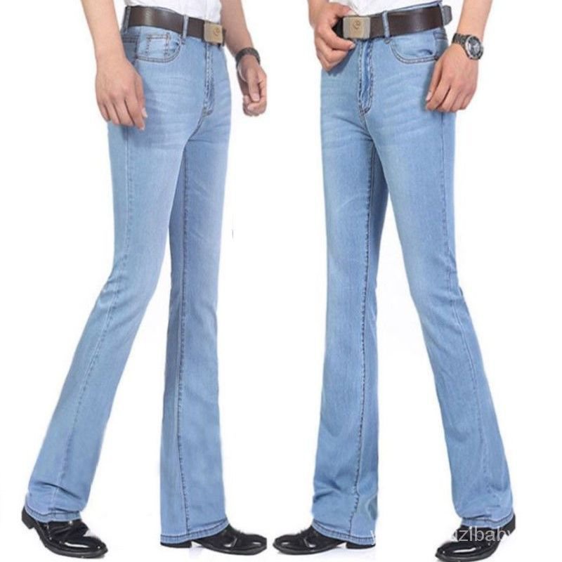 Spring and Autumn Bell-Bottom Pants Loose Wide-Leg Jeans Autumn and ...