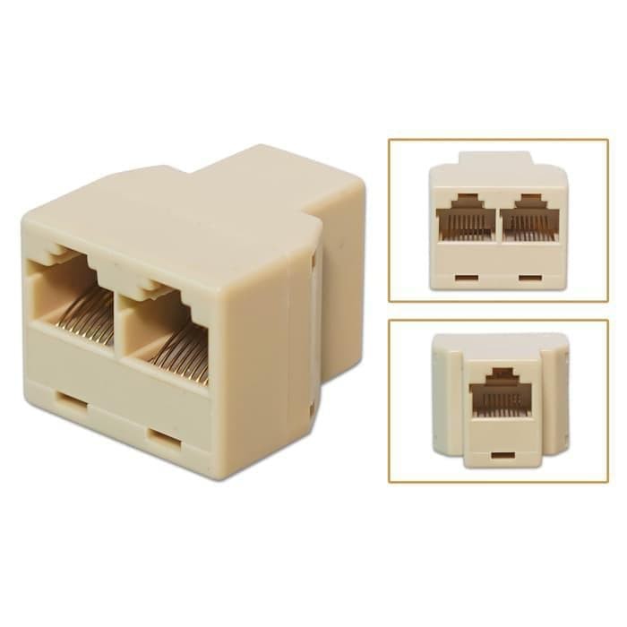 Rj45 BRANCH 2 BARREL / DOBLE Rj45 CONNECTOR / Rj45 1-2 CONNECTOR ...