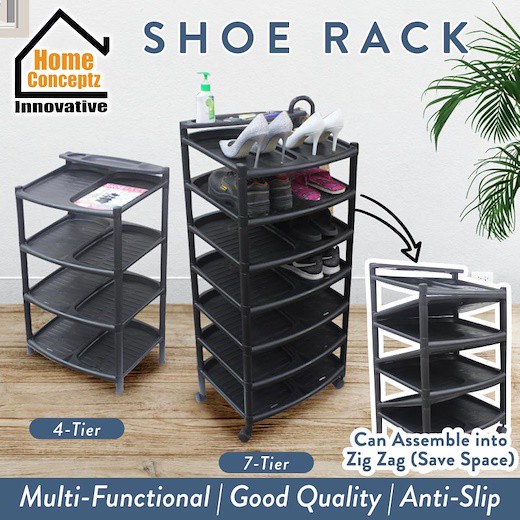 ♥Shoes Rack ♥ Zig-Zag Shoes Rack ♥ 2 design assemble ♥ 2 sizes ♥ Good ...