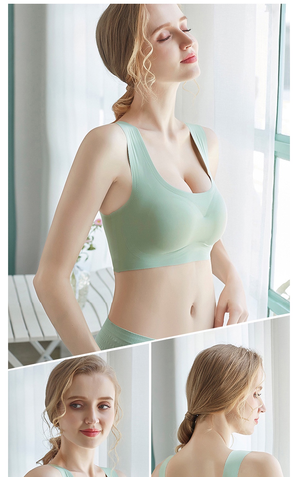 Fallsweet 40 80kg Japanese Plus Size Seamless Bra Latex Pad Push Up