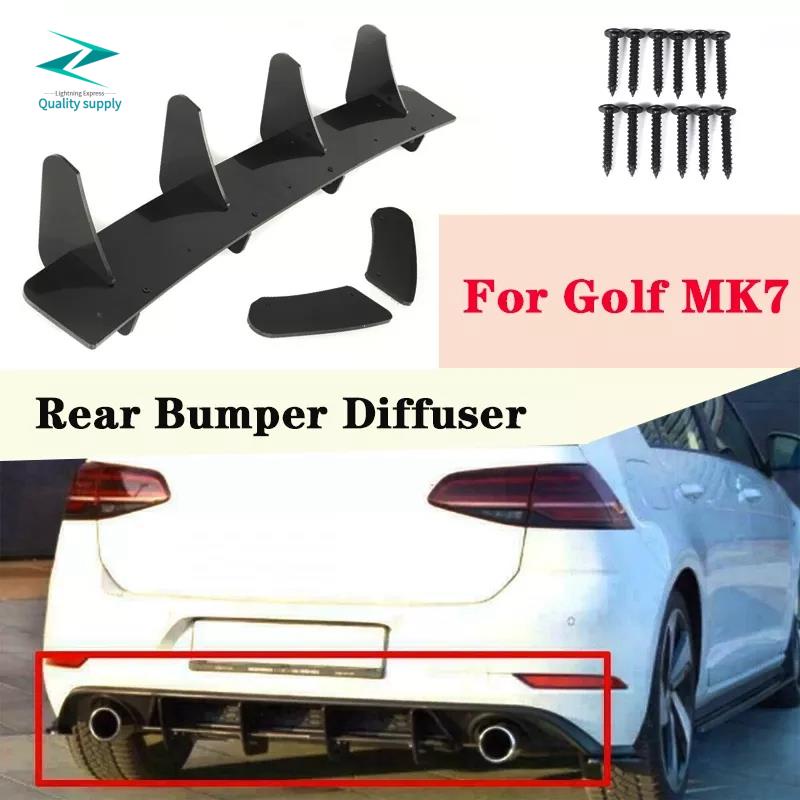 Car Rear Bumper Lip Diffuser Spoiler Splitter for Golf 7 | Shopee Singapore