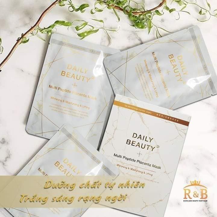 Daily Beauty Sheep Placenta Mask - Multi Peptide Placenta Mask | Shopee ...