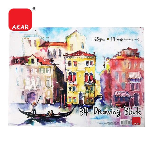 B4 Size Drawing Block 165gsm (18 sheets) | Shopee Singapore