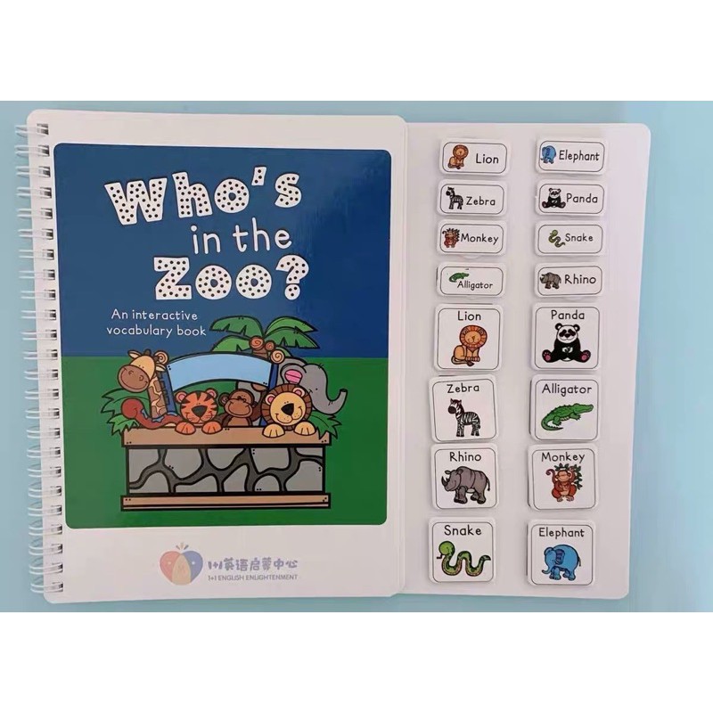 Who’s in the Zoo? Interactive DIY Velcro Learning Activity for children ...