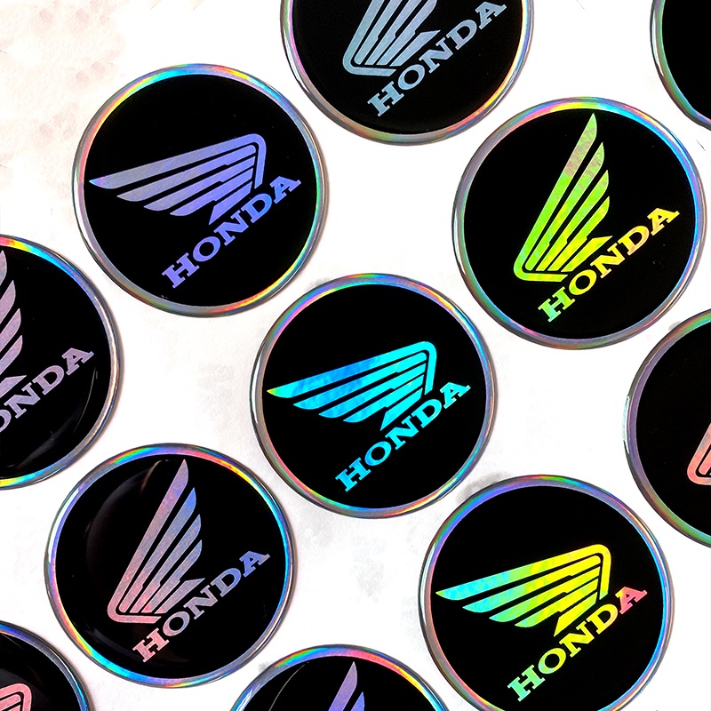 3D High Quality Gel Rainbow Motorcycle Decals Tank Stickers For Honda ...