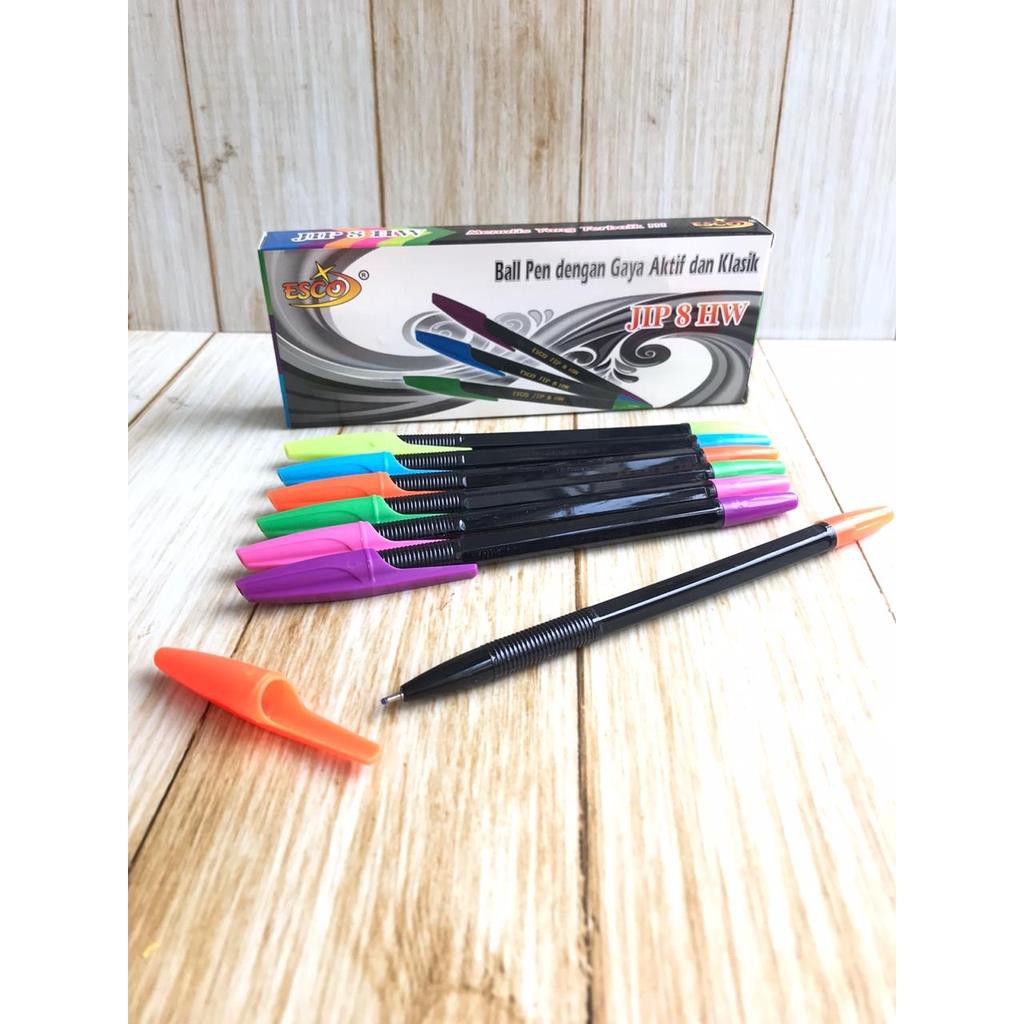 [PAM] Esco JIP Pen 8 colors (12pcs) | Shopee Singapore