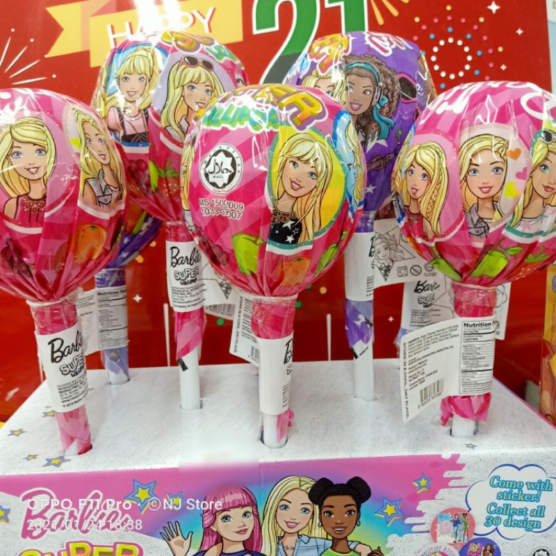 1 Pc Large YLF Licensed Giant Barbie / Justice League Super Lollipop ...