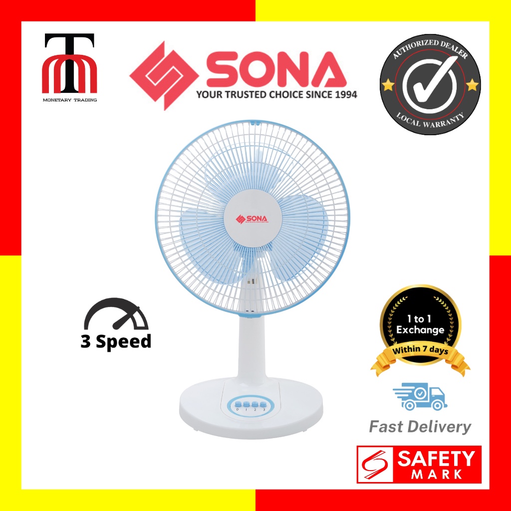 SONA 12" DESK FAN (SFD1221A) | Shopee Singapore