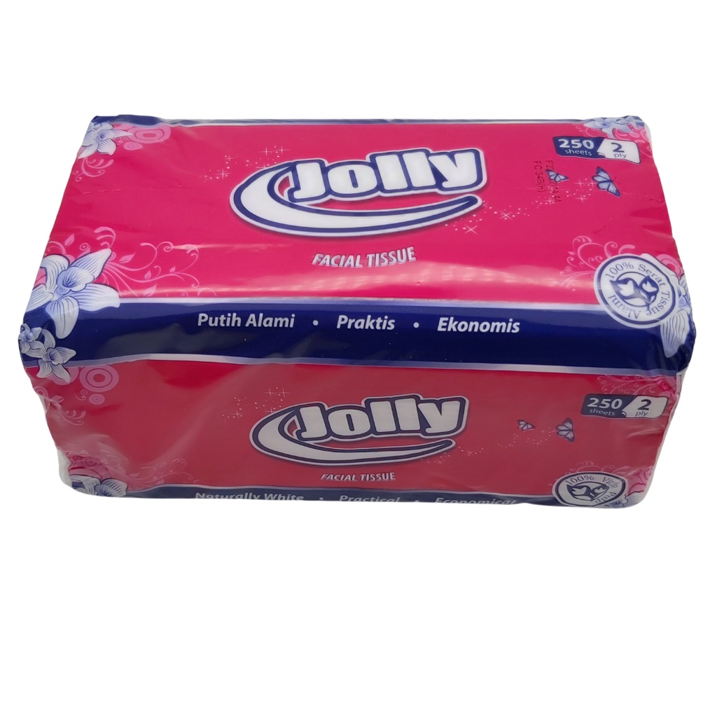 Jolly Facial Tissue 250 Sheets 2 Ply Jolly Facial Tissue | Shopee Singapore