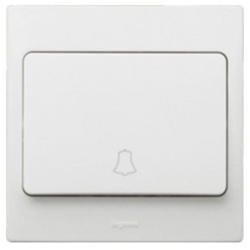 Legrand Mallia Door Bell Switch White with Bell Logo | Shopee Singapore