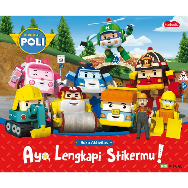Robocar POLI Book, Let's Complete The Sticker For Toddlers Early ...