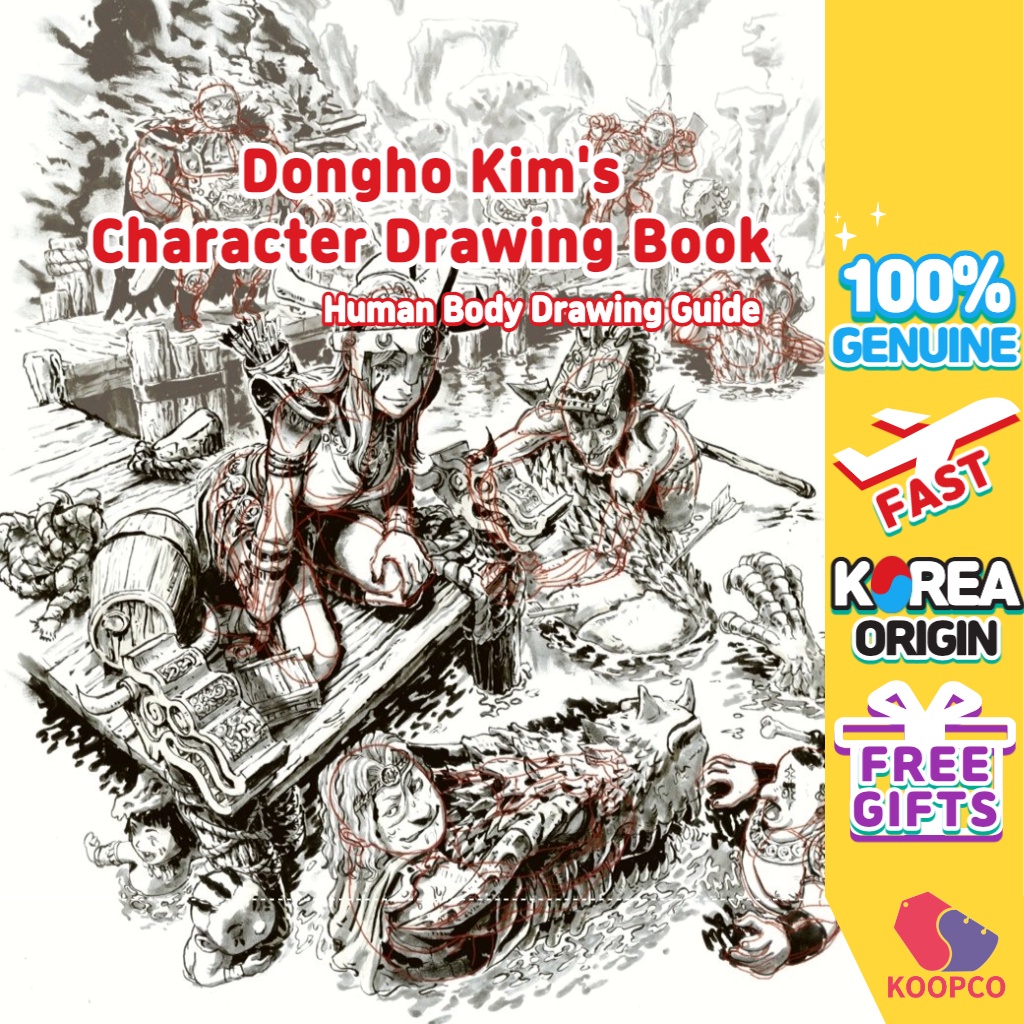 Dongho Kim's Character Drawing Book / Illustrator's Human Body Drawing ...