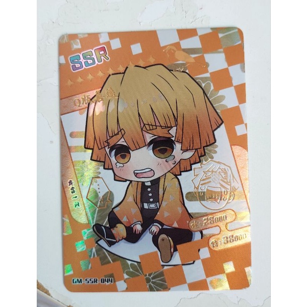 Zenitsu Demon slayer kimetsu no yaiba anime foil card | Shopee Singapore