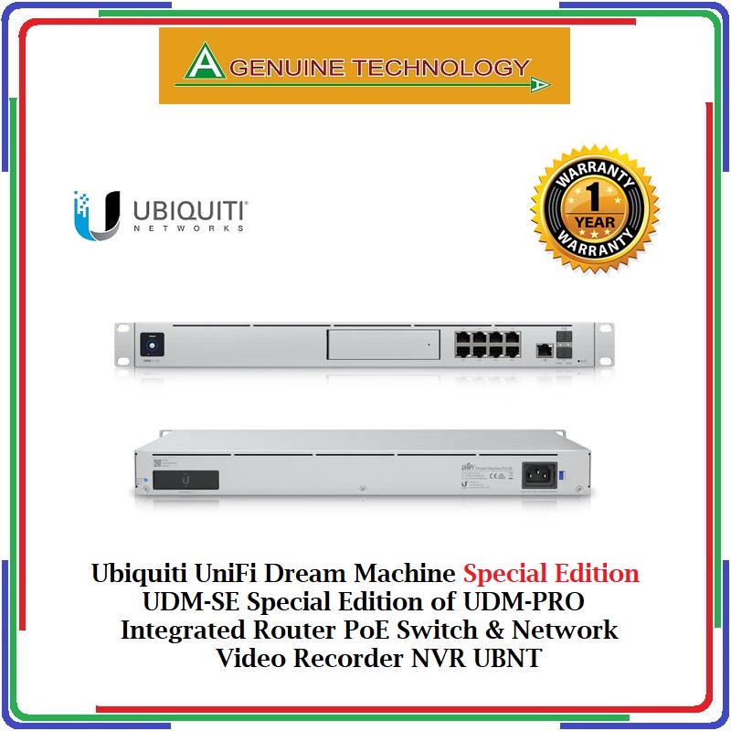 Ubiquiti UniFi Dream Machine Special Edition UDM-SE Special Edition of ...