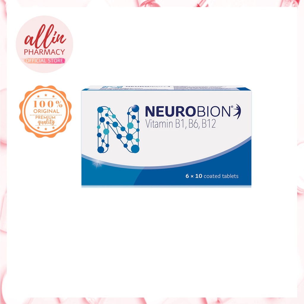 Neurobion Vitamin B1, B6, B12 60s [1 box] (EXP 12/26) | Shopee Singapore