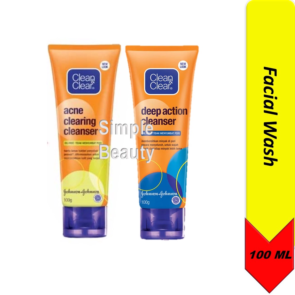 Clean & Clear Facial Wash, 100g | Shopee Singapore