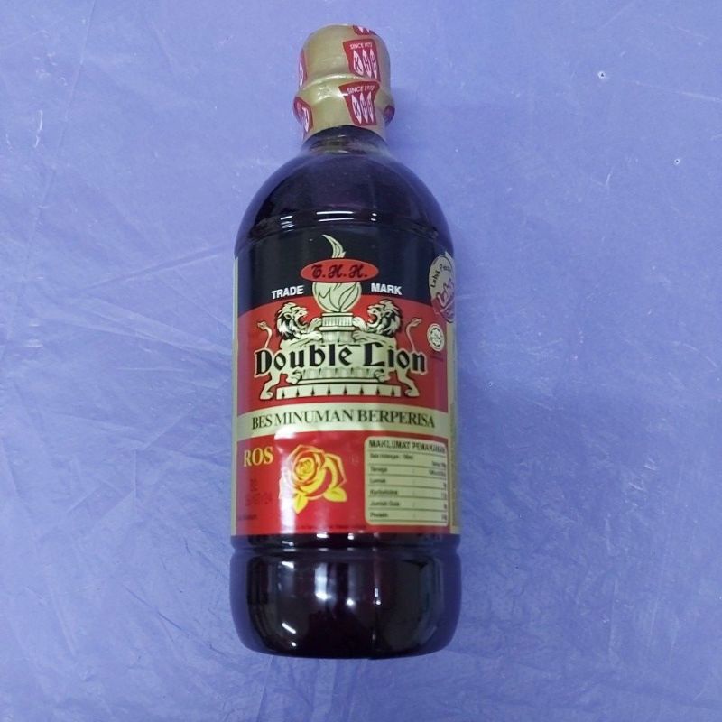 Double Lion Ros Syrup/Sirap ros/玫瑰露/495ml | Shopee Singapore