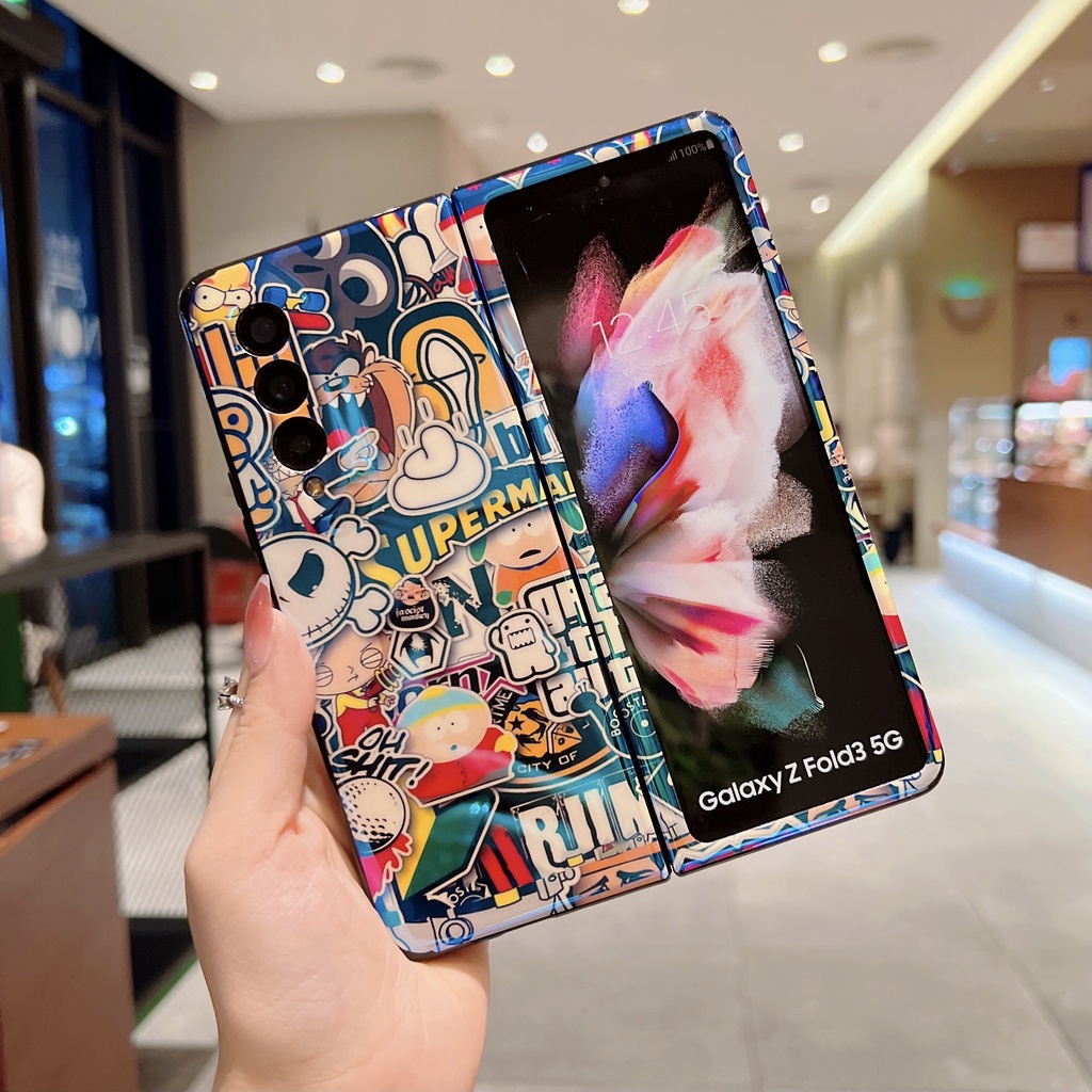 Blu Ray Phone Case Samsung Galaxy Z Fold 3 Shockproof Cartoon Cover ...