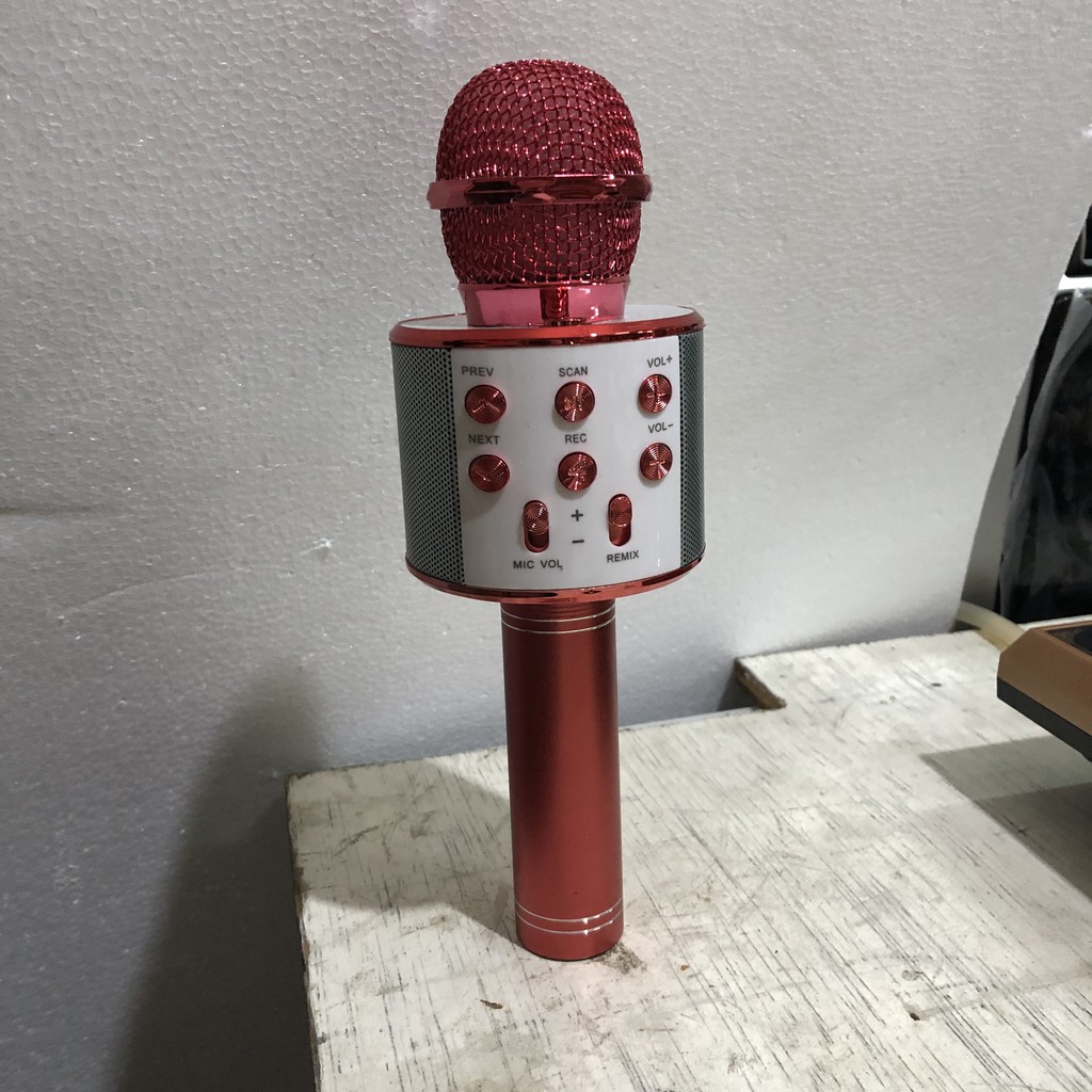 [ SG Ready Stock] WS858 Bluetooth Wireless Condenser Karaoke Microphone ...