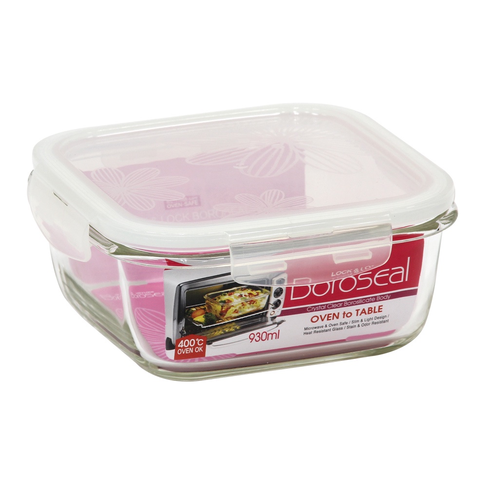 LocknLock Glass Food Container Square 930ml | Shopee Singapore