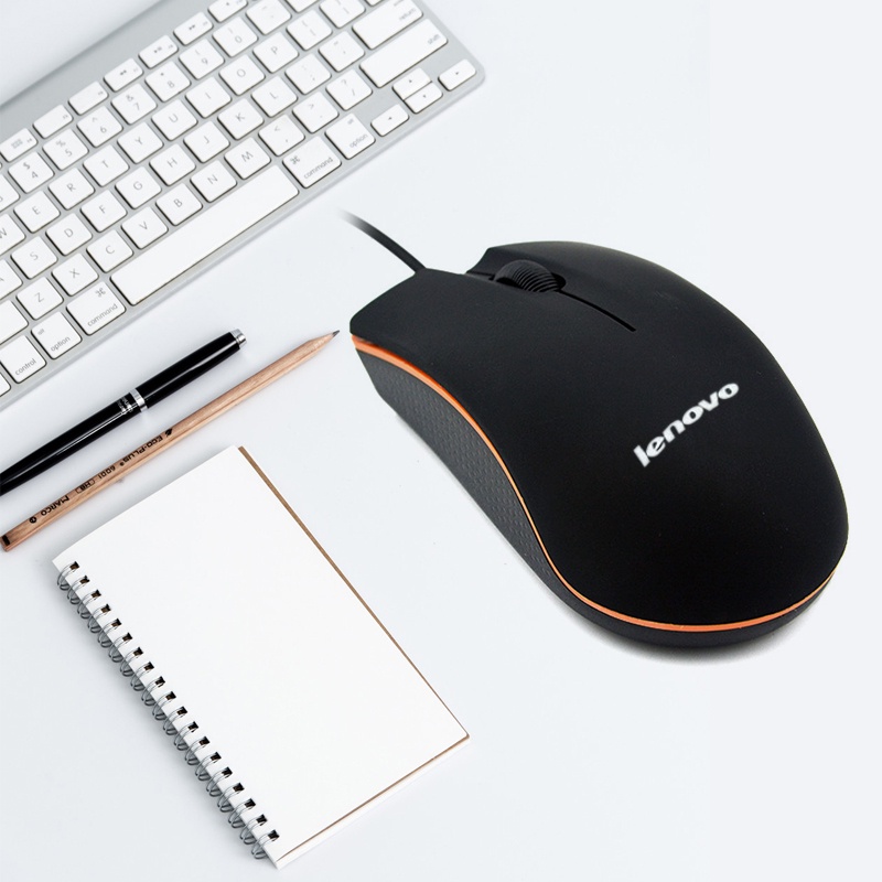Lenovo M20 USB Wired Mini Optical Mouse 1000 DPI Computer Mice 2 Colors ...