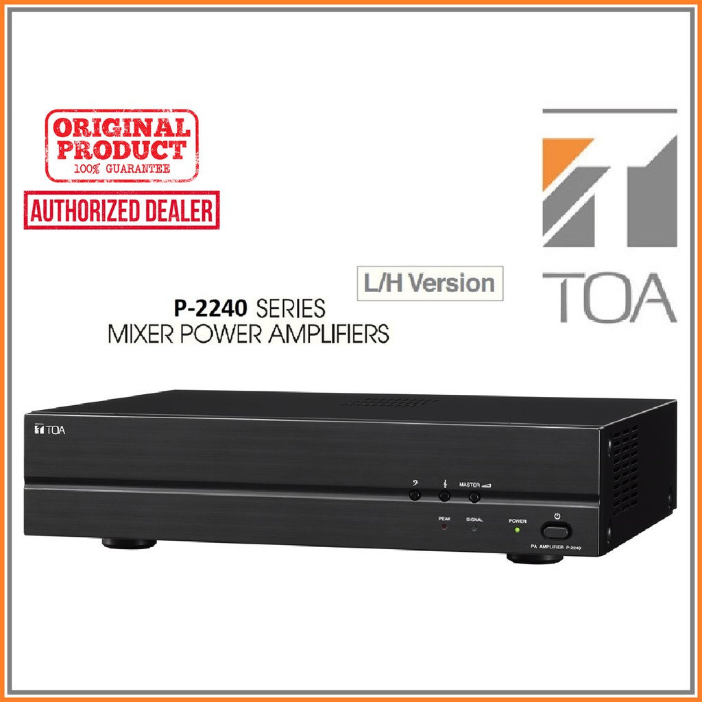 TOA P-2240 Power Amplifier (H Version) | Shopee Singapore