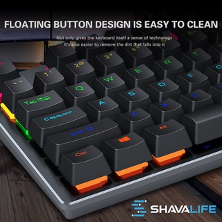 【SG🇸🇬 Ready Stock】Leaven K550 Mechanical Gaming Keyboard (TKL 87 Keys Wired) | Shopee Singapore