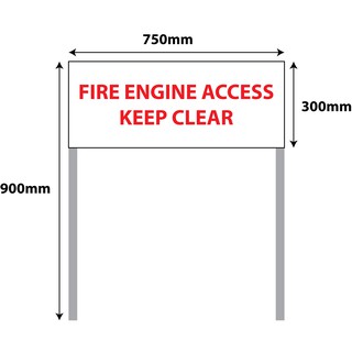 FIRE ENGINE ACCESS SIGN | Shopee Singapore