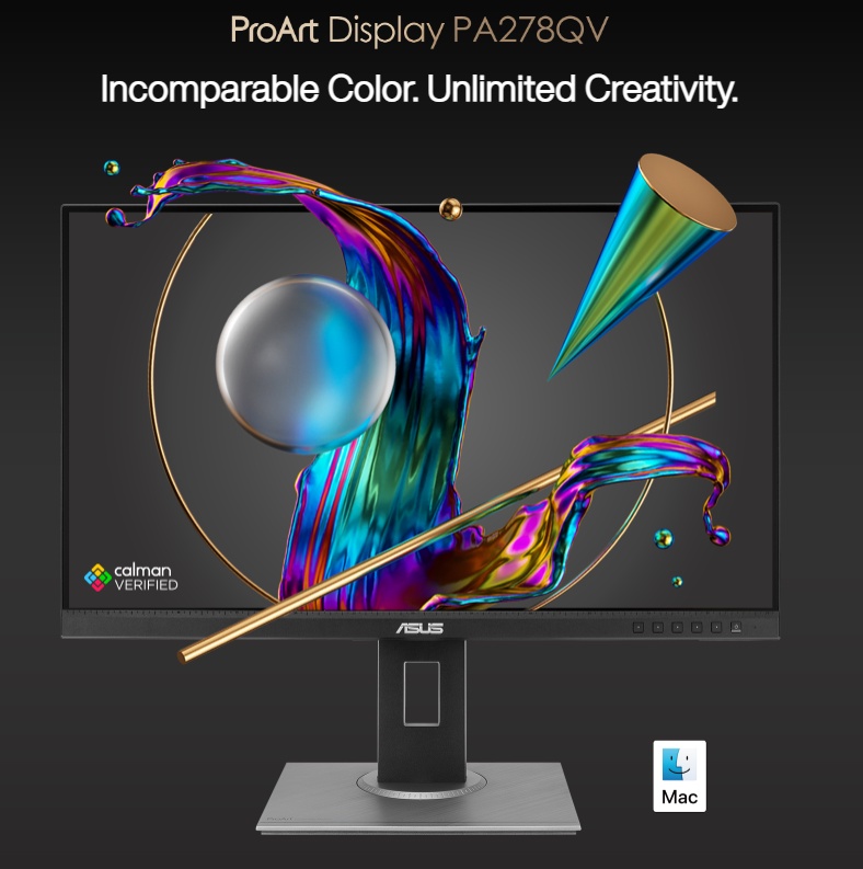 ASUS ProArt Display PA278QV Professional Monitor 27-inch, IPS, WQHD ...