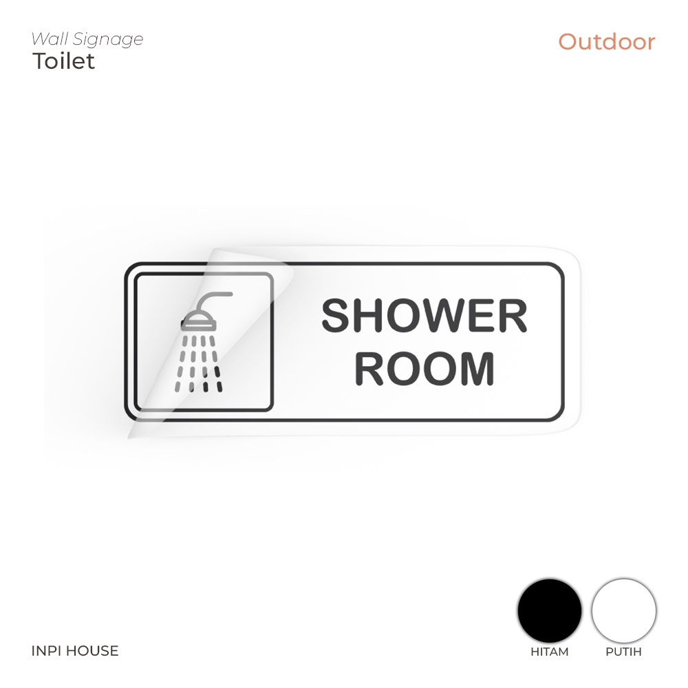 Bath area sticker - shower room sticker - Door sticker - shower area ...