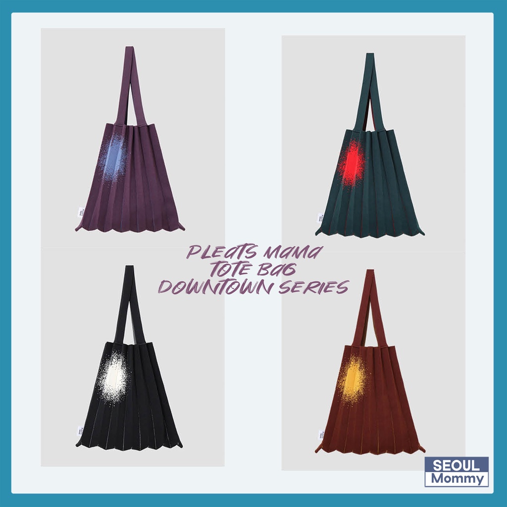 Pleats mama tote bag Downtown edition [eco friendly knit bag] | Shopee ...