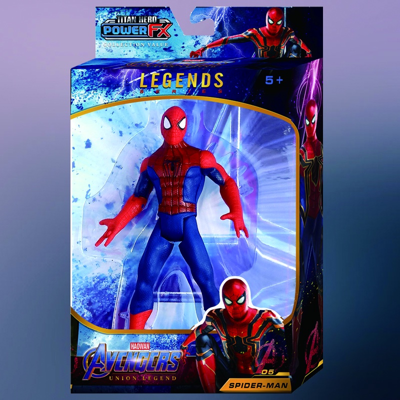 Marvel Avengers Figure Luminous Version 17CM Doll Spiderman Batman ...