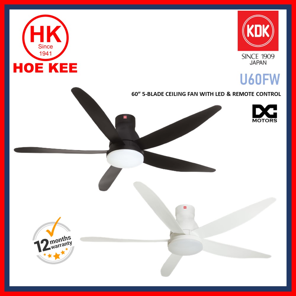 KDK U60FW 60" DC Ceiling Fan with light | Shopee Singapore