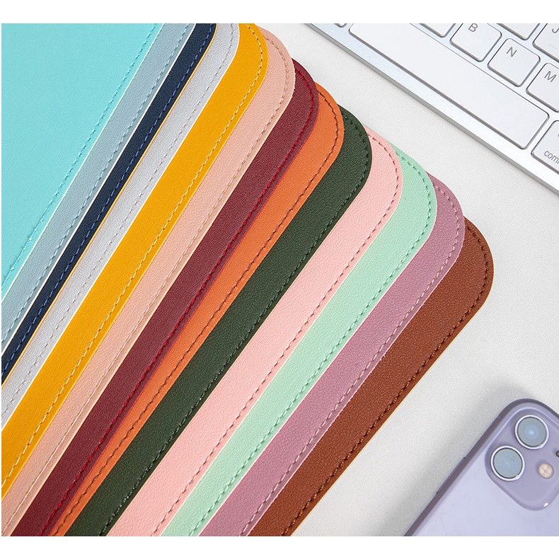 Stitched Desk Pad, Mouse Pad, Computer Mat. PU Leather. Desk Table Mat ...