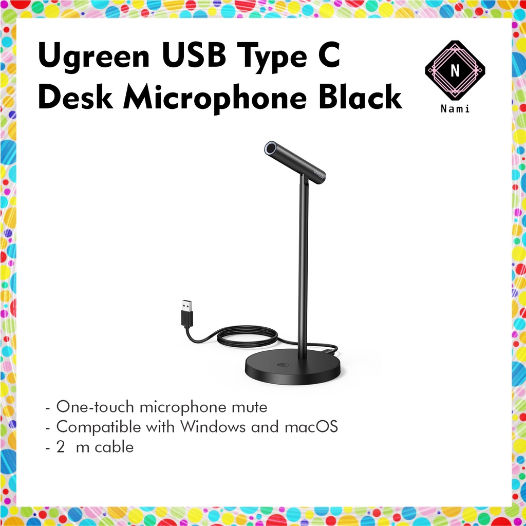 Ugreen USB Type C desktop microphone | Shopee Singapore